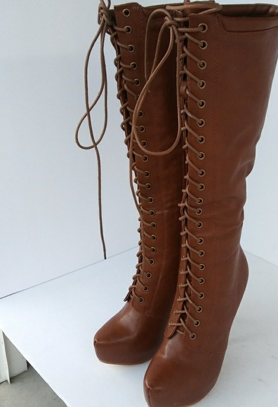 Bella Marie | Shoes | New Womens Knee High Hidden Platform Boots | Poshmark